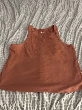 SO | Tops | So Tank Top In Rusty Terra Cotta | Poshmark